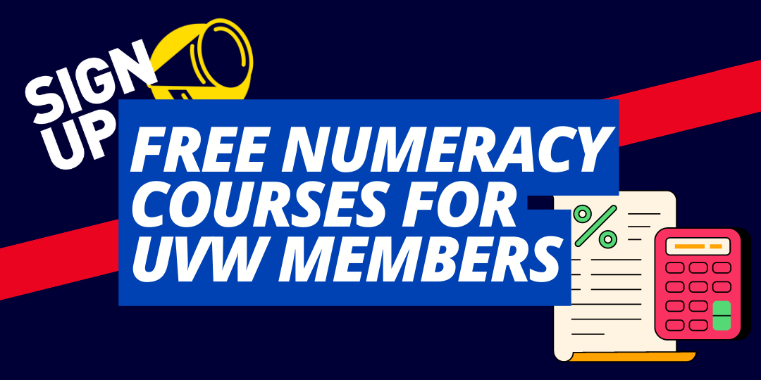 Free numeracy courses for UVW members – UVW